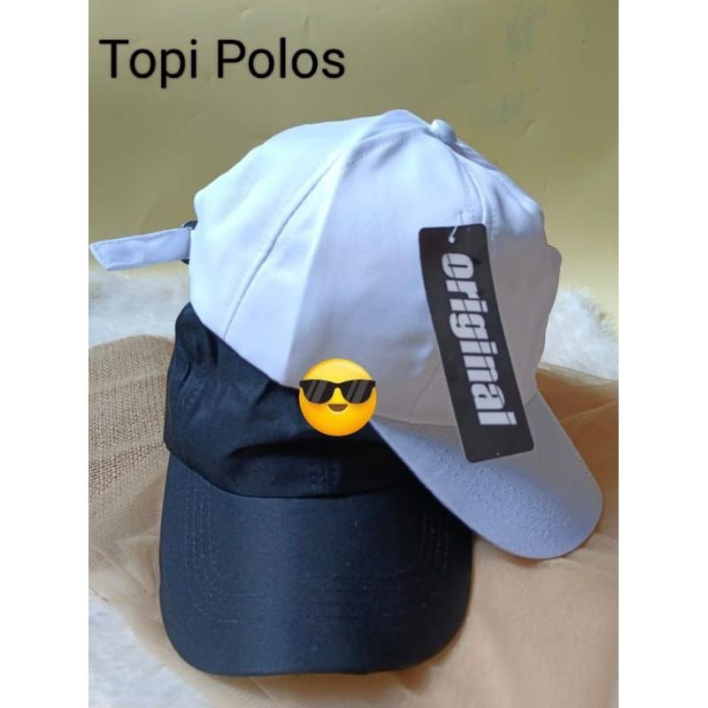 Jual TOPI POLOS HITAM PUTIH/ TOPI OLAHRAGA /TOPI HAJI DAN UMROH PRIA ...
