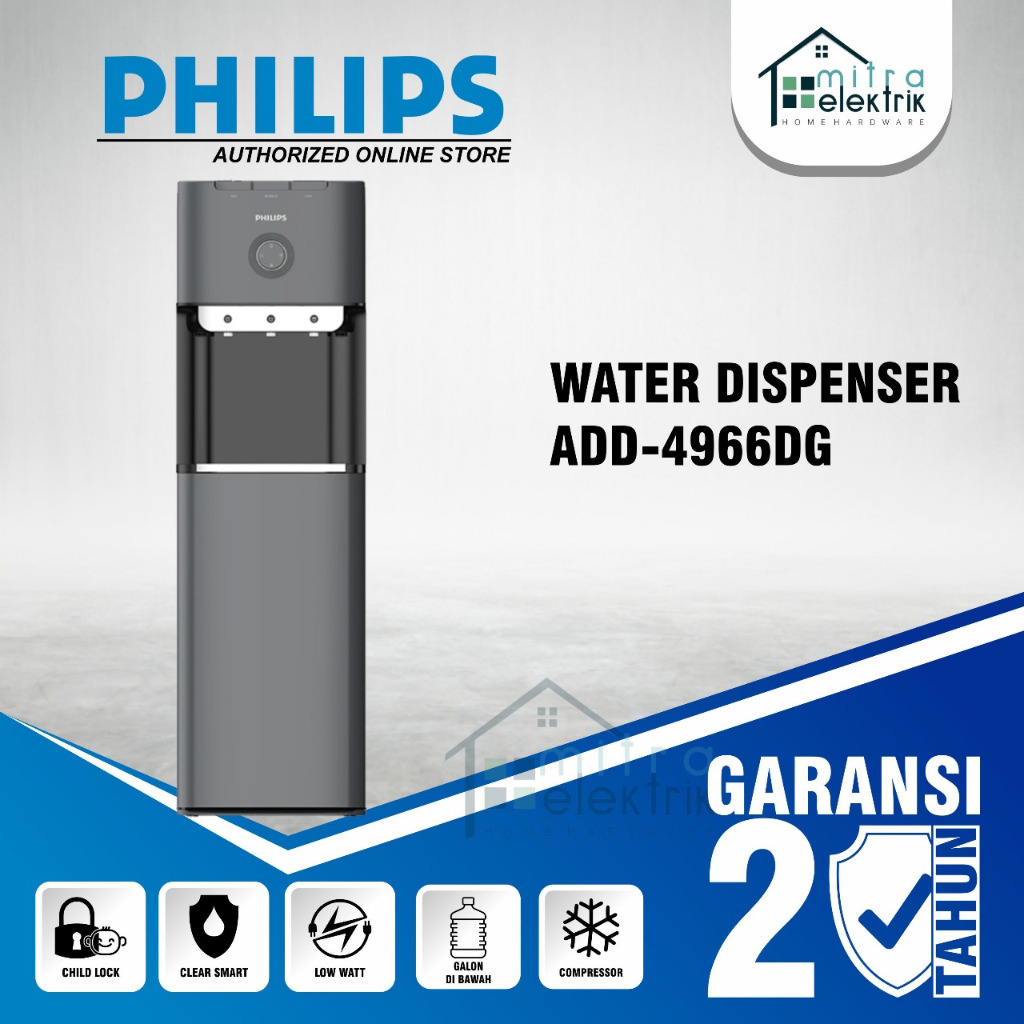 Jual Dispenser Philips ADD4966 Galon Bawah Compressor + Micro PClean ...