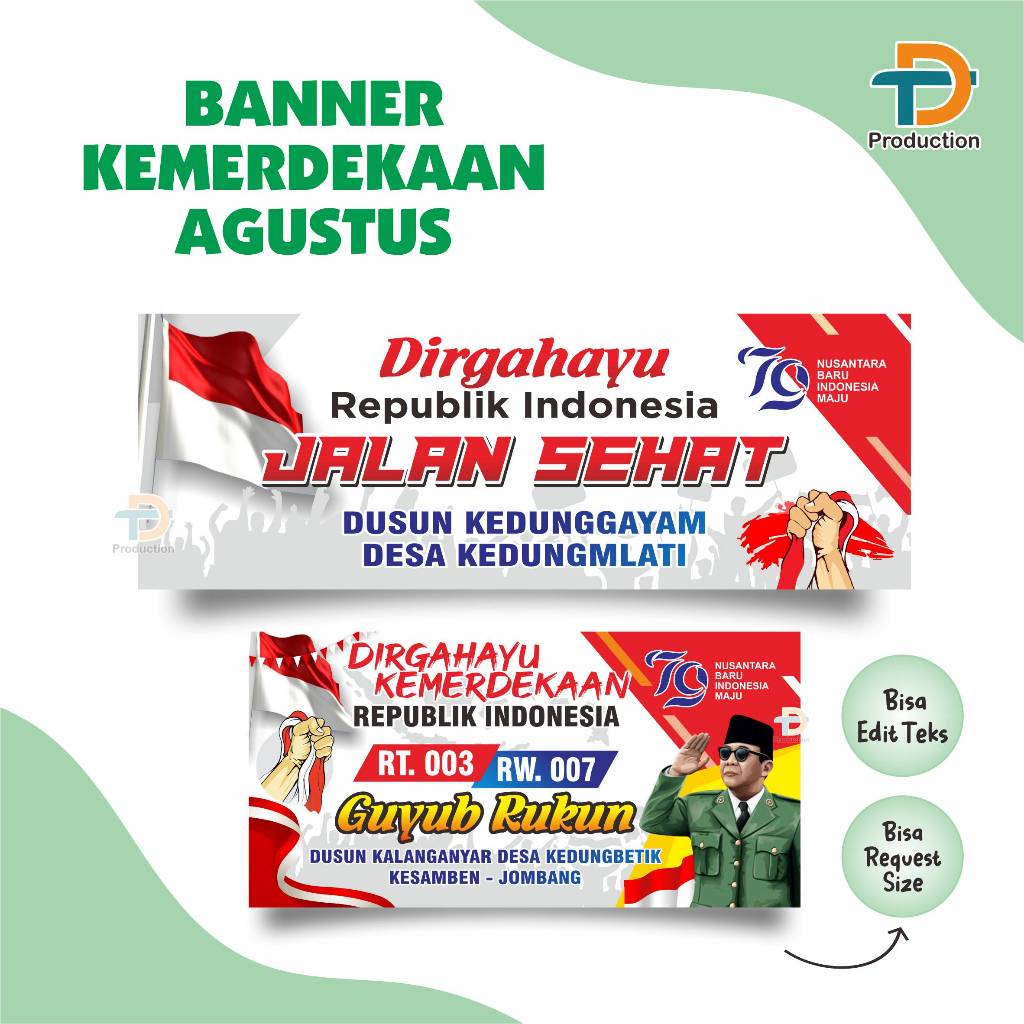 Jual Banner Kemerdekaan RI / Spanduk Pawai Budaya & Karnaval 17 Agustus ...