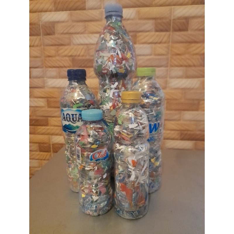 Jual Ecobrick / cacahan plastik botol 330 ml botol 600 ml botol 1500 ml ...