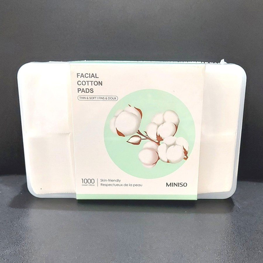 Jual Miniso Facial Cotton Pads 1000pcs 50x60mm (Original) - Miniso ...