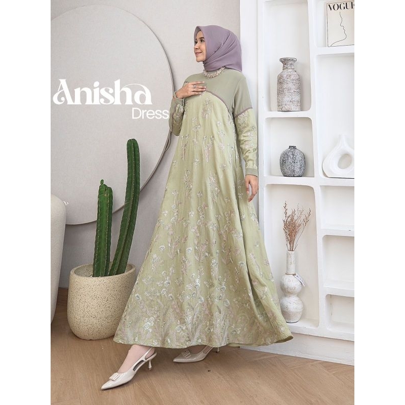 Jual ANISHA DRESS BY MAREVI (HANYA SIZE JUMBO) | Shopee Indonesia