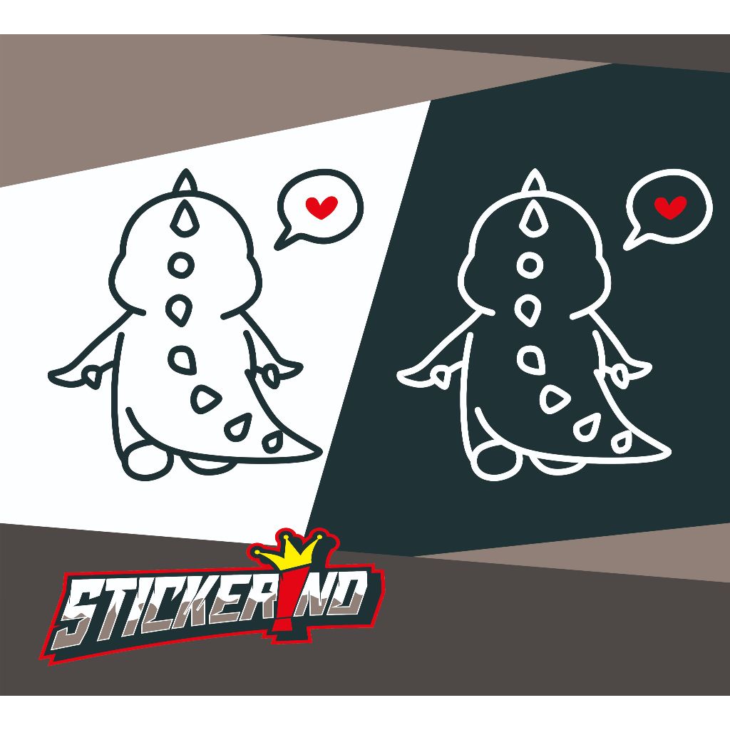 Jual STIKER STICKER ANIMASI LUCU DINOSAURUS STIKER DINO | Shopee Indonesia