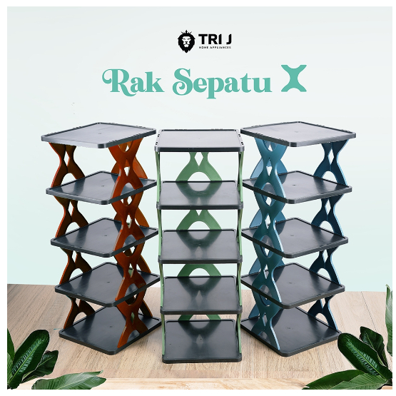 Jual Rak sepatu X tempat rak sepatu susun rak sendal tempat sendal rak ...