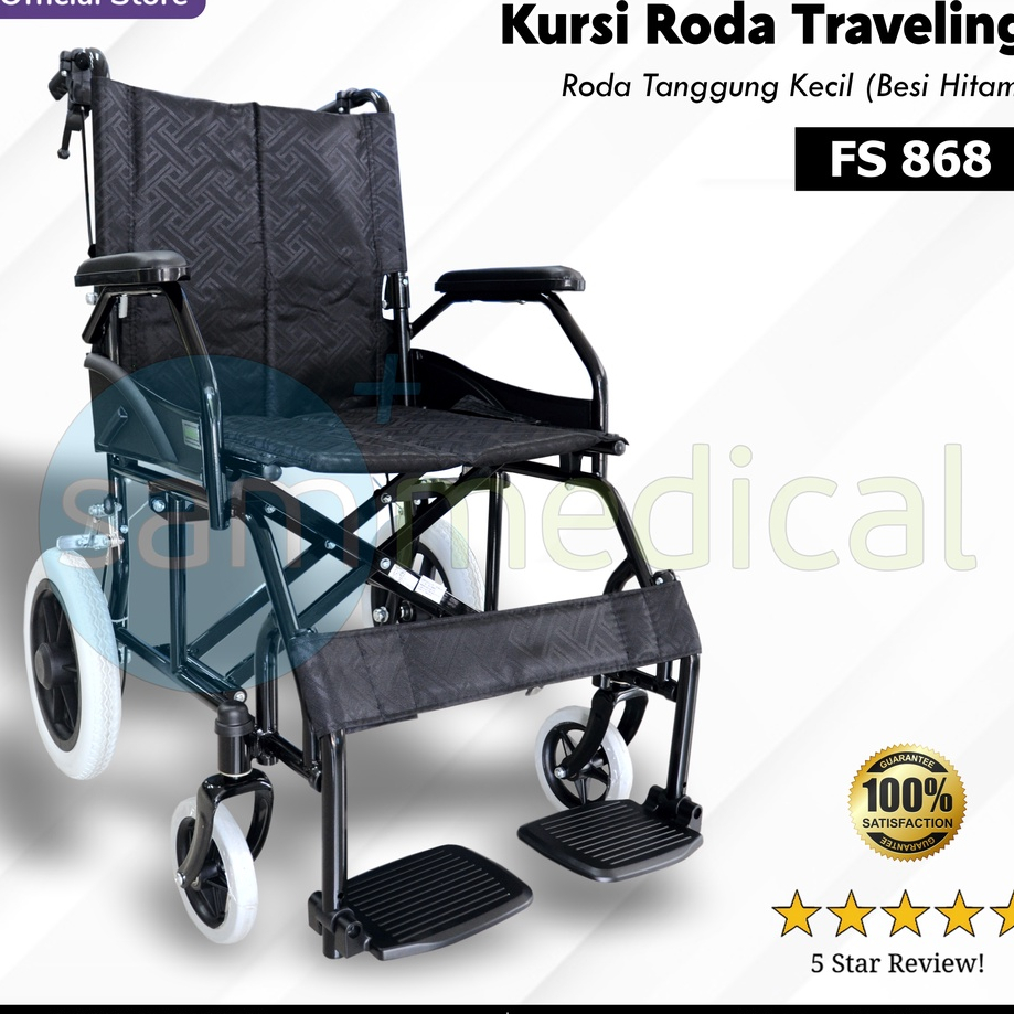 Jual GEA Kursi Roda FS 868 / Kursi Roda Ringan / Kursi Roda Traveling ...