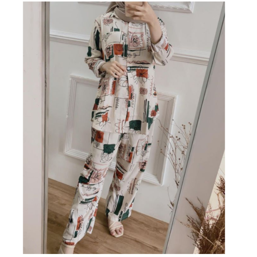 Jual One set Wanita /Setelan wanita Jumbo / setelan rayon Jumbo / Setelan Jumbo / one set Rayon ...