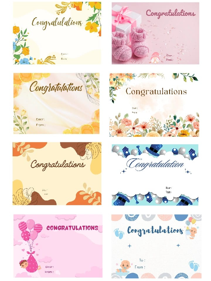 Jual Congratulation card / Kartu ucapan selamat / Gift card | Shopee Indonesia