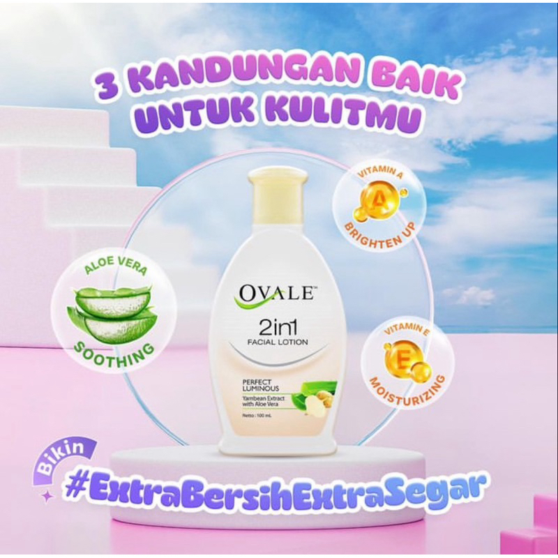 Jual Ovale 2in1 Facial Lotion Perfect Luminous Bengkoang | Shopee Indonesia