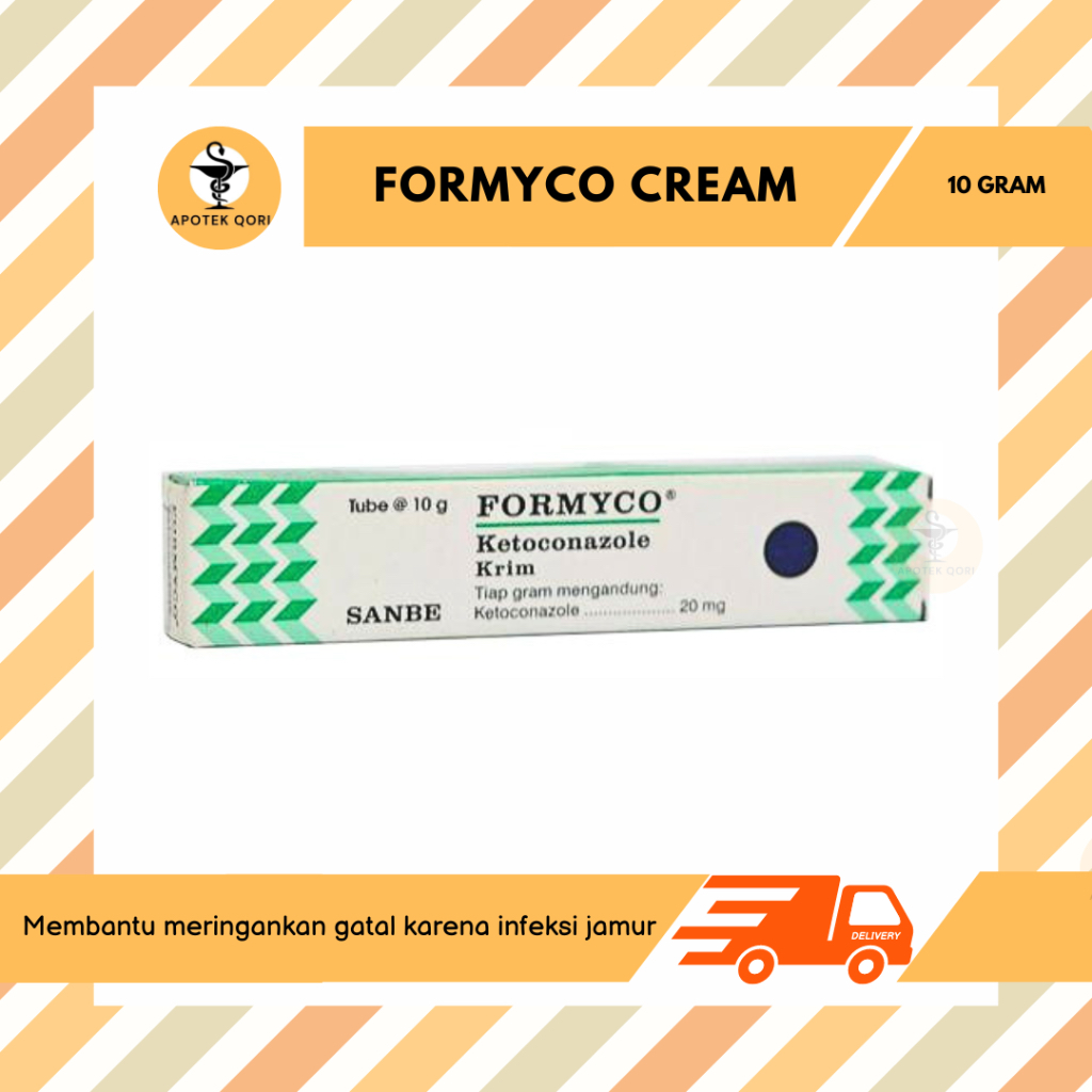Jual FORMYCO CREAM 10 GRAM/KETOCONAZOLE 2%/INFEKSI JAMUR KUTU AIR PANU ...