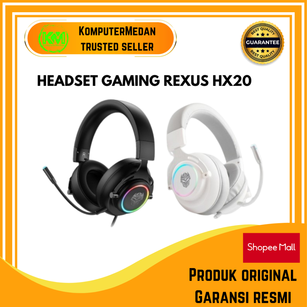 Jual Rexus HEADSET GAMING HX20 USB V.7.1 (LED) + RGB LIGHT Mic | Shopee ...