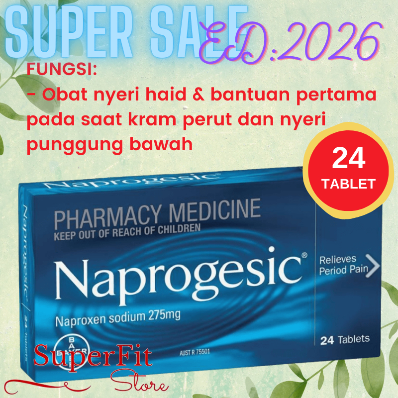 Jual NAPROGESIC Tablets - 24 Tablet Pereda Nyeri Haid Made in AU ...