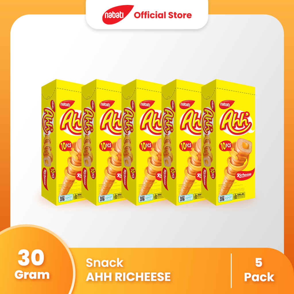 Jual [Bundle Pack Isi 5] Ahh Richeese 30gr | Shopee Indonesia