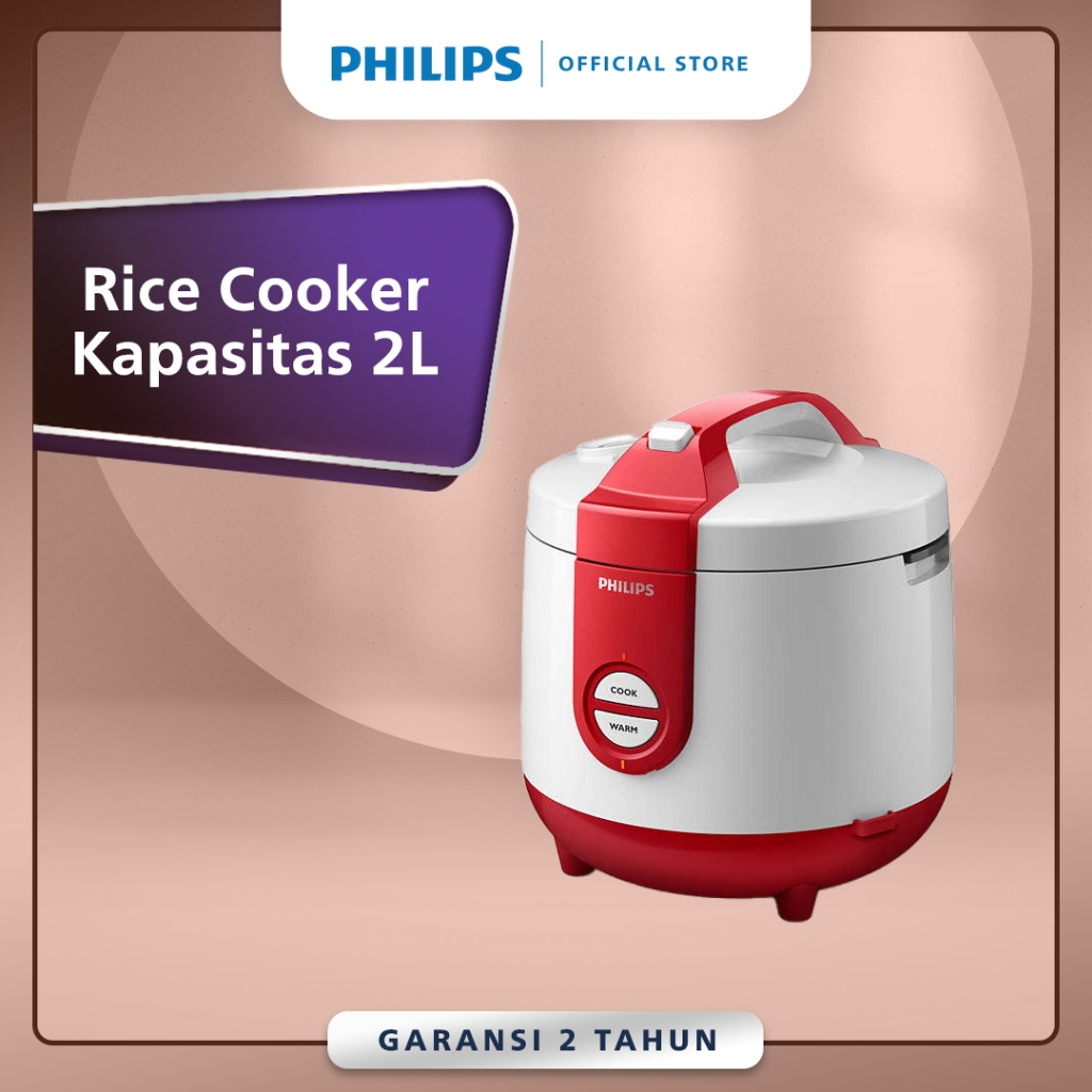 Jual Philips Rice Cooker - Merah - HD3119/32 | Shopee Indonesia