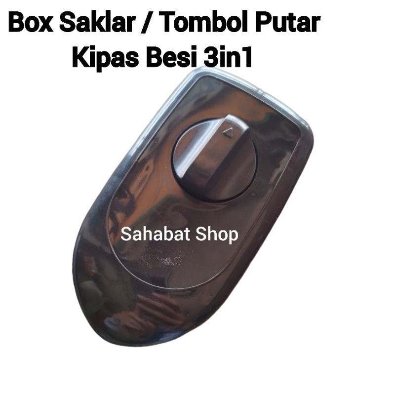 Jual BOX TOMBOL SAKLAR PUTARAN KIPAS ANGIN BESI 3IN1 / BOX SAKLAR ON OF ...
