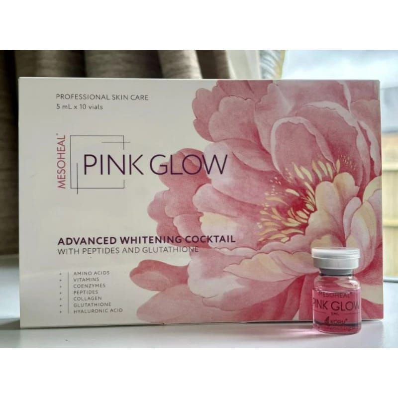 Jual PINK GLOW serum whitening 50 1 in + anti aging + hydrating isi 5ml ...