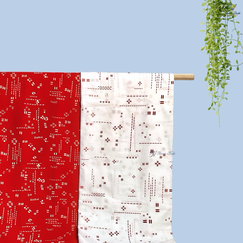 Jual Harco Batik- Kain Batik Merah Putih Sashiko Garis - Batik Bendera ...