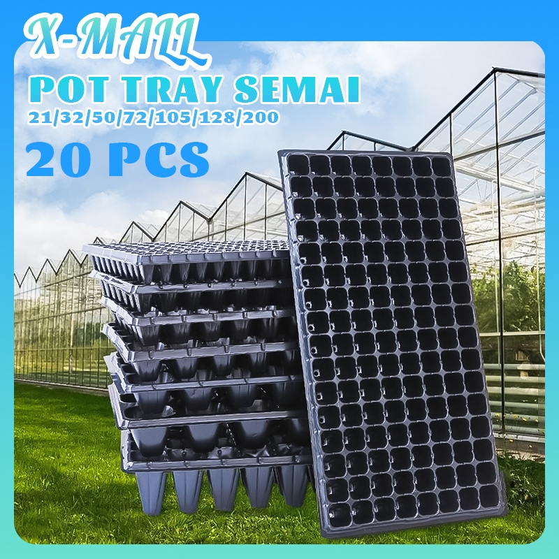Jual 【20PCS】0.68MM Tray Semai 21/32/50/72/105/128/200 Lubang Potray ...