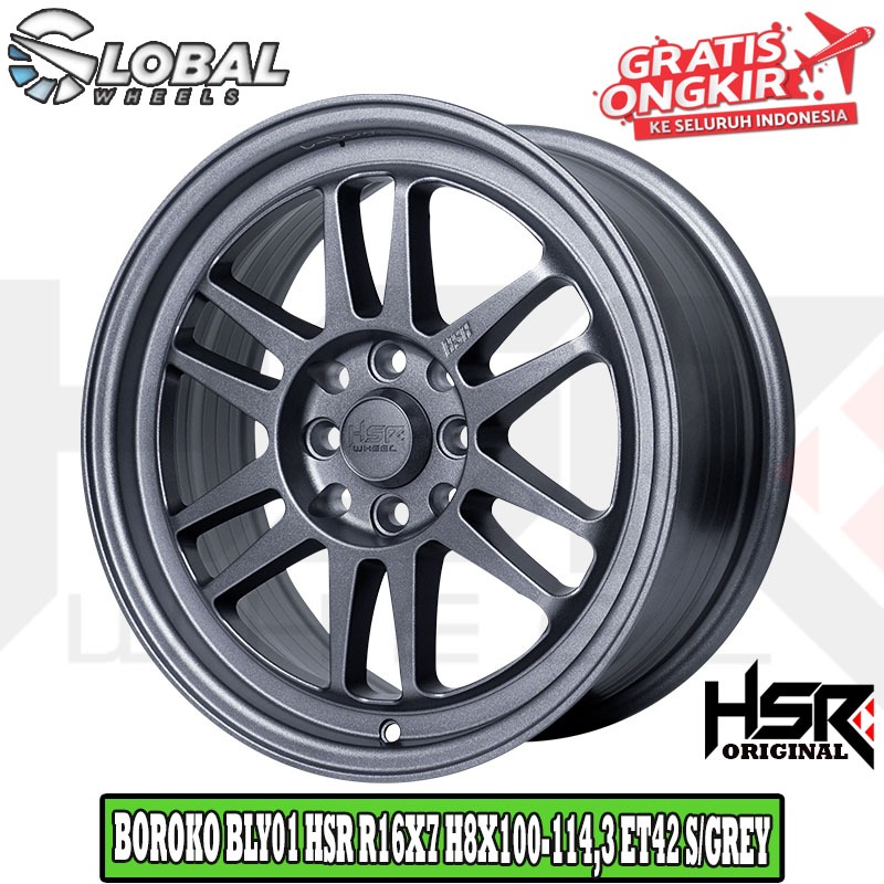 Jual Velg Mobil HSR Boroko Bly01 Ring 16 Buat Mobil Avanza Xenia Kijang Livina Mobilio Vios ...