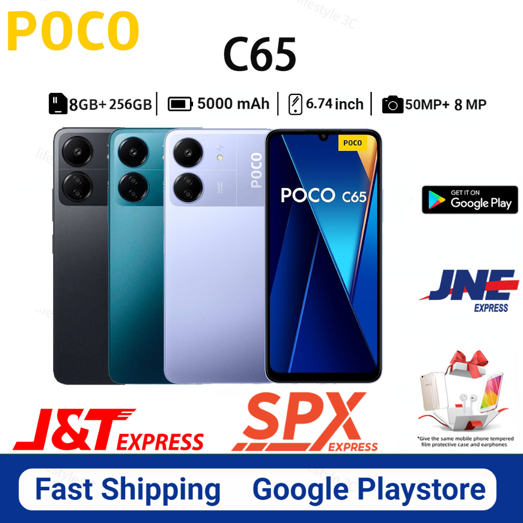 Jual HP XIAOMI POCO C65 RAM 8/256GB Smartphone COD cicilan | Shopee Indonesia