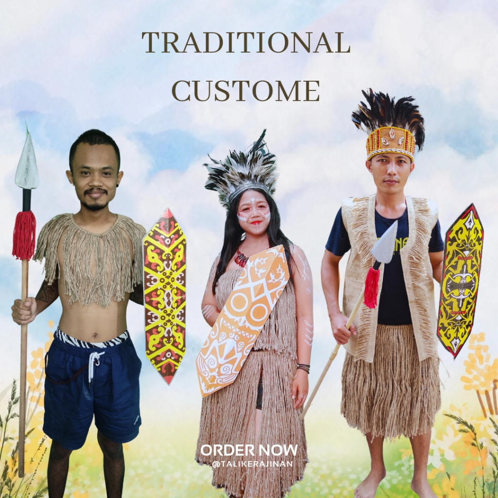 Jual KOSTUM KARNAVAL ADAT PAPUA DAYAK KOSTUM PAWAI PAKAIAN TRADISIONAL ...
