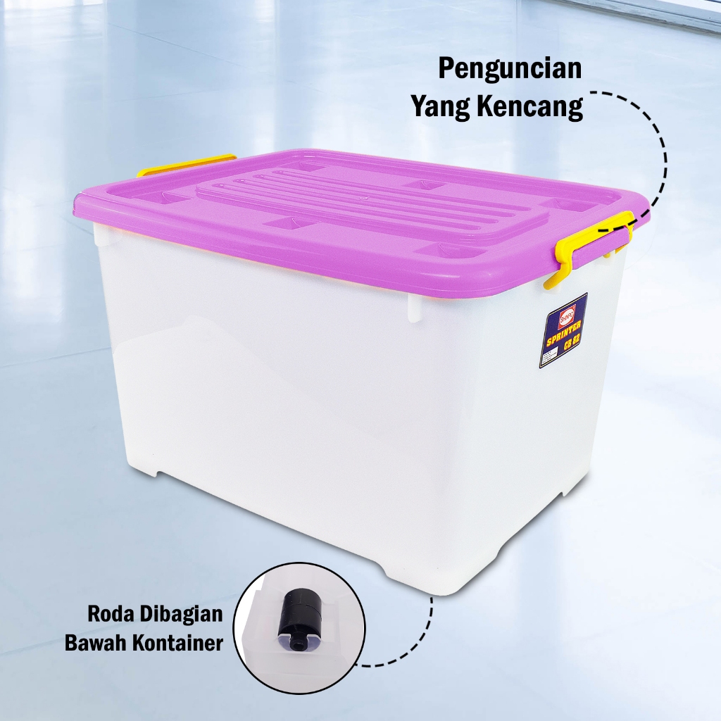 Jual SHINPO Kontainer Plastik Dengan Roda Sprinter Container Box Kotak ...