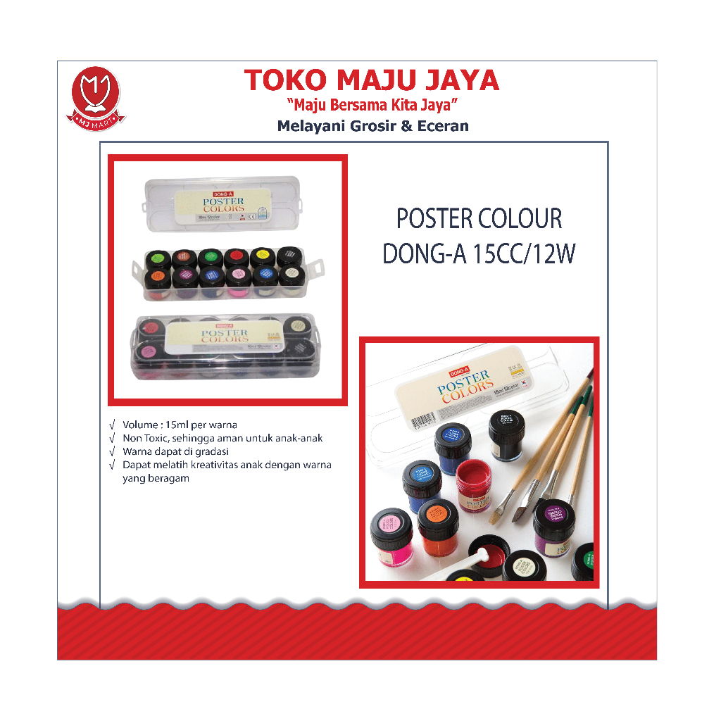 Jual POSTER COLOUR DONG-A 15CC/12W | Shopee Indonesia