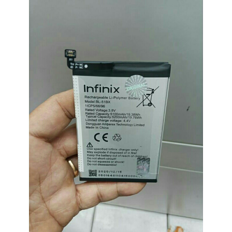 Jual Baterai 51bx infinix note 8/note 8i/hot 10 /hot 11 51 bx original ...
