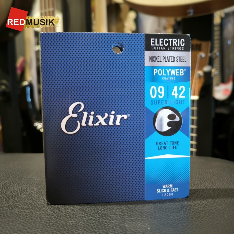 Jual Senar Gitar Elixir Electric Original 09/42 POLYWEB 12000 | Shopee ...