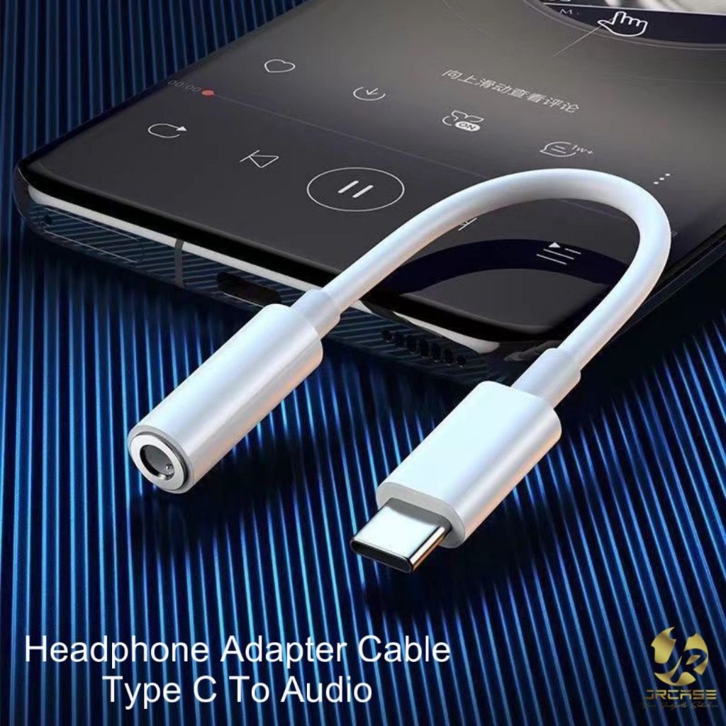 Jual JR Adapter Sambungan Kabel Audio Type C To Audio Jack 3.5mm ...