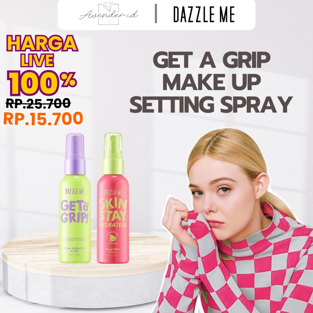 Jual KODE C15S GET 1 GIFT DAZZLE ME Get a Grip Makeup Setting Spray ...
