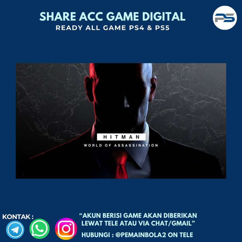 Jual Game Digital Hitman World of Assassination PS4 & PS5 | Shopee ...