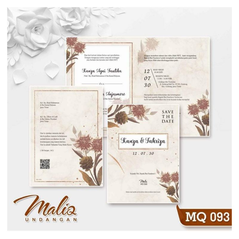 Jual Cetak undangan maliq 093 | Shopee Indonesia