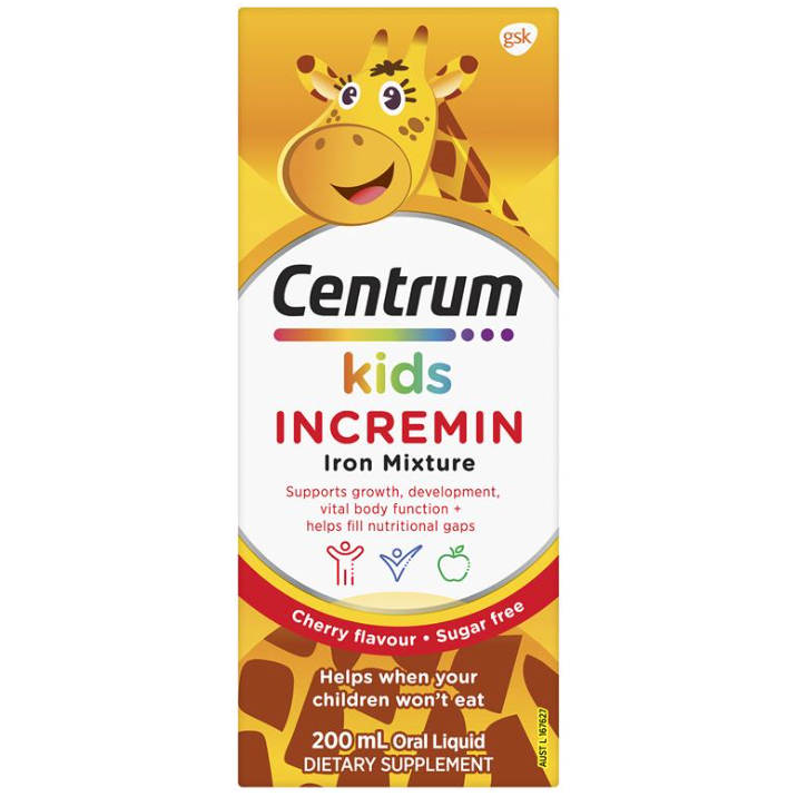 Jual Centrum Kids Incremin Iron Mixture Cherry Flavour 200ml | Shopee ...