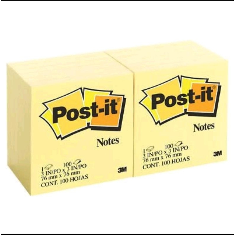 Jual Sticky Note Post it 3M 654 76 x 76 mm 1 Pad (100 Lembar) | Shopee ...