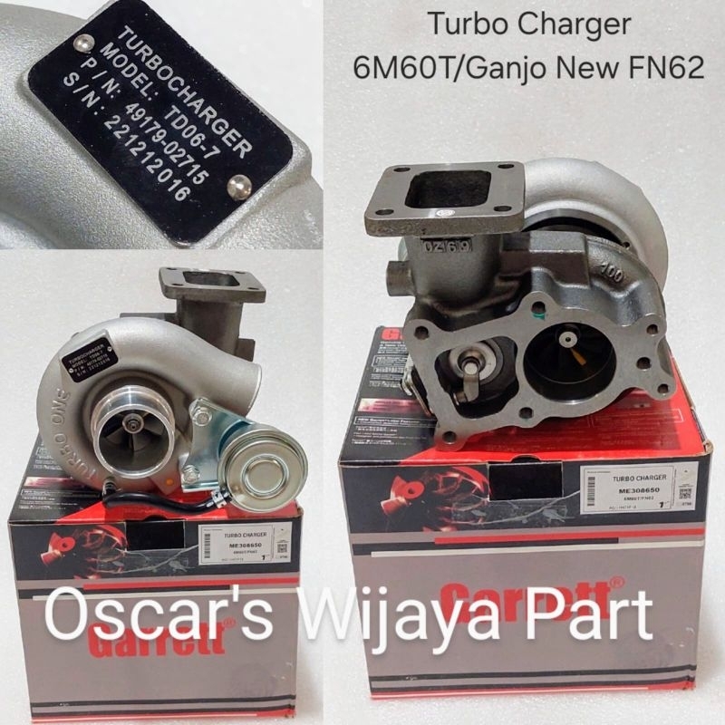 Jual TURBO CHARGER MITSUBISHI FUSO 6M60T FN62 FK6 FQ6 ME308650 | Shopee ...