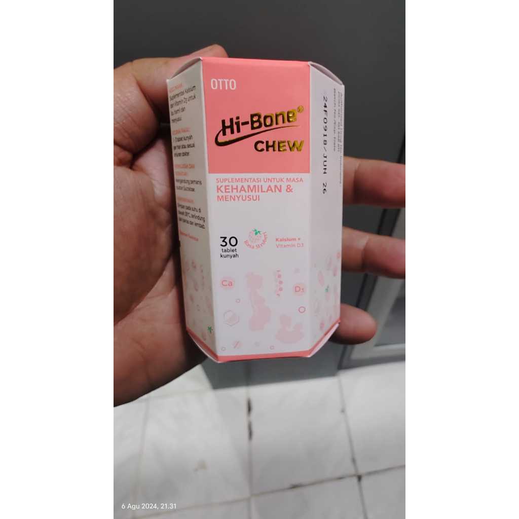 Jual Hi Bone Active Rasa Strawberry Box 30 Tablet Kunyah | Shopee Indonesia