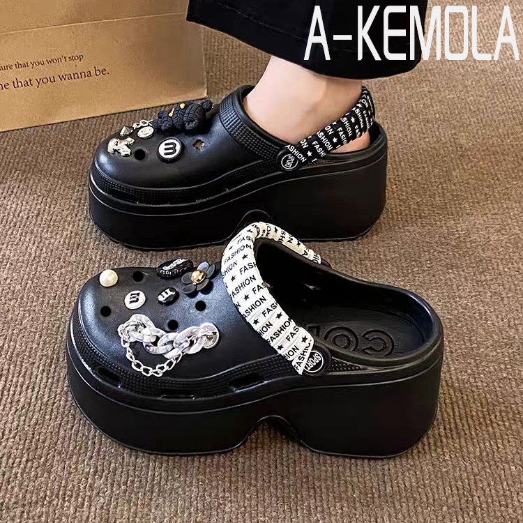 Jual A-KEMOLA Sandal Kodok Wanita Sandal Jelly Baim Wedges Dewasa ...
