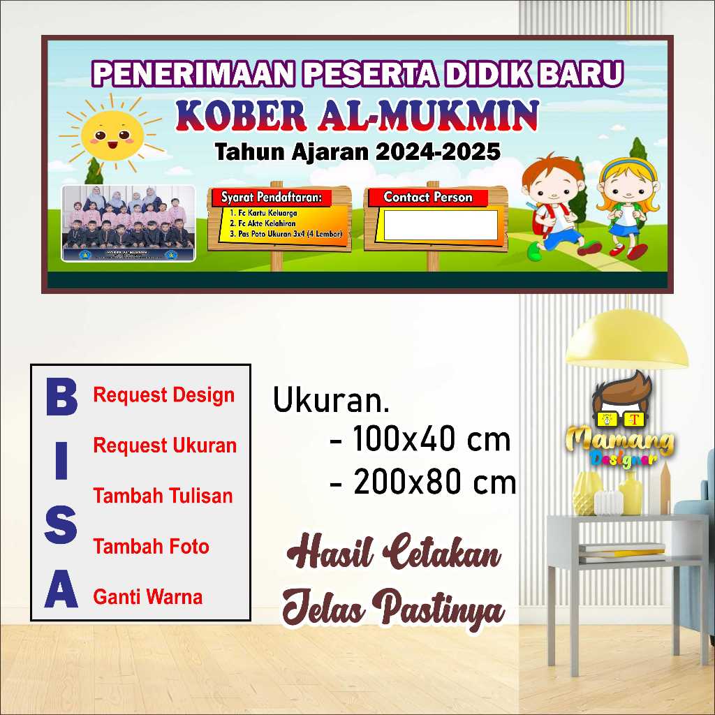 Jual Spanduk Banner MMT Penerimaan Peserta Didik Baru PPDB Sekolah bb ...