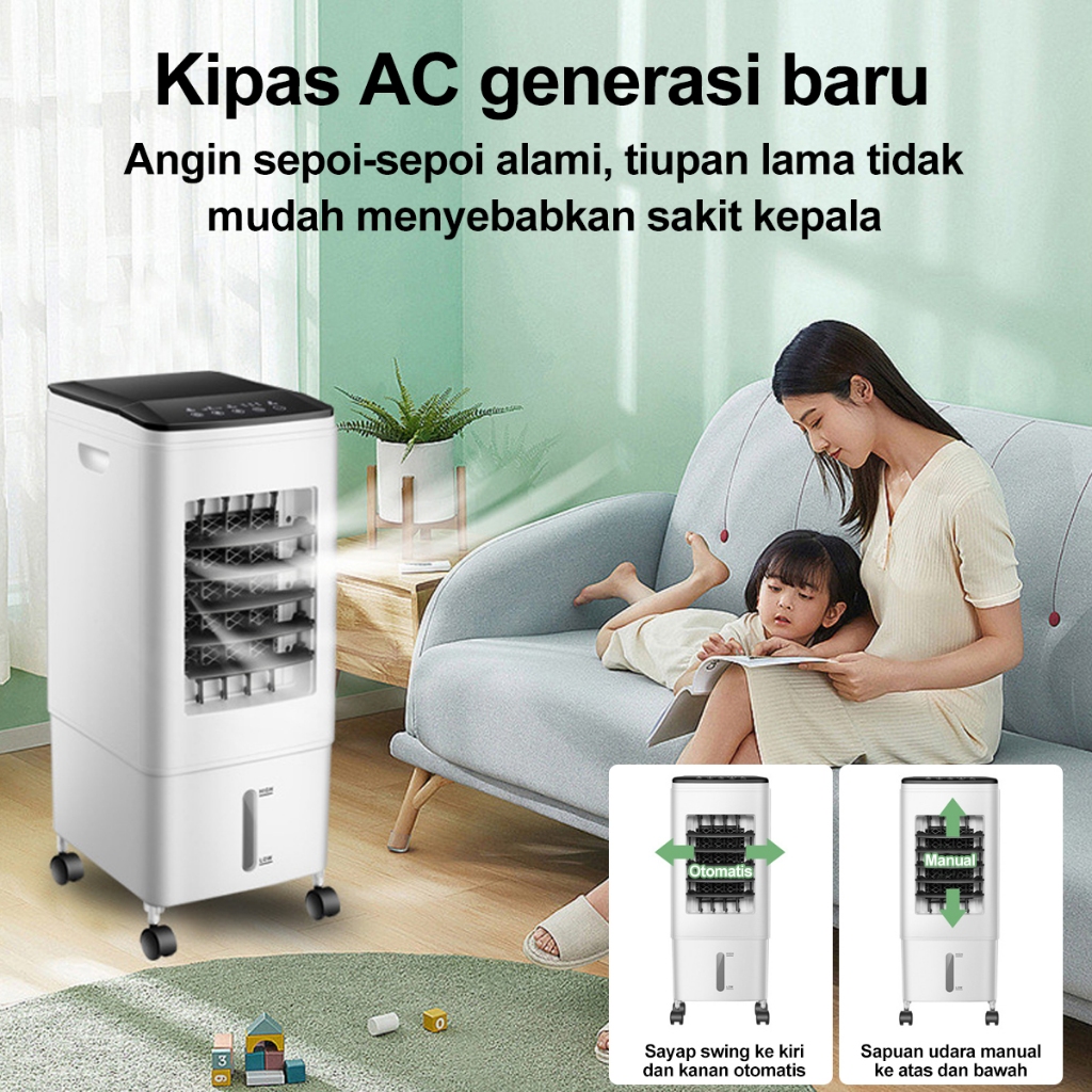Jual 10L Air cooler dengan kontrol kecepatan tiga kecepatan dan remote control Kipas Angin Meja ...