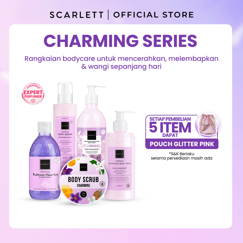 Jual Scarlett Whitening Charming Series - Paket Body Care Scarlett ...