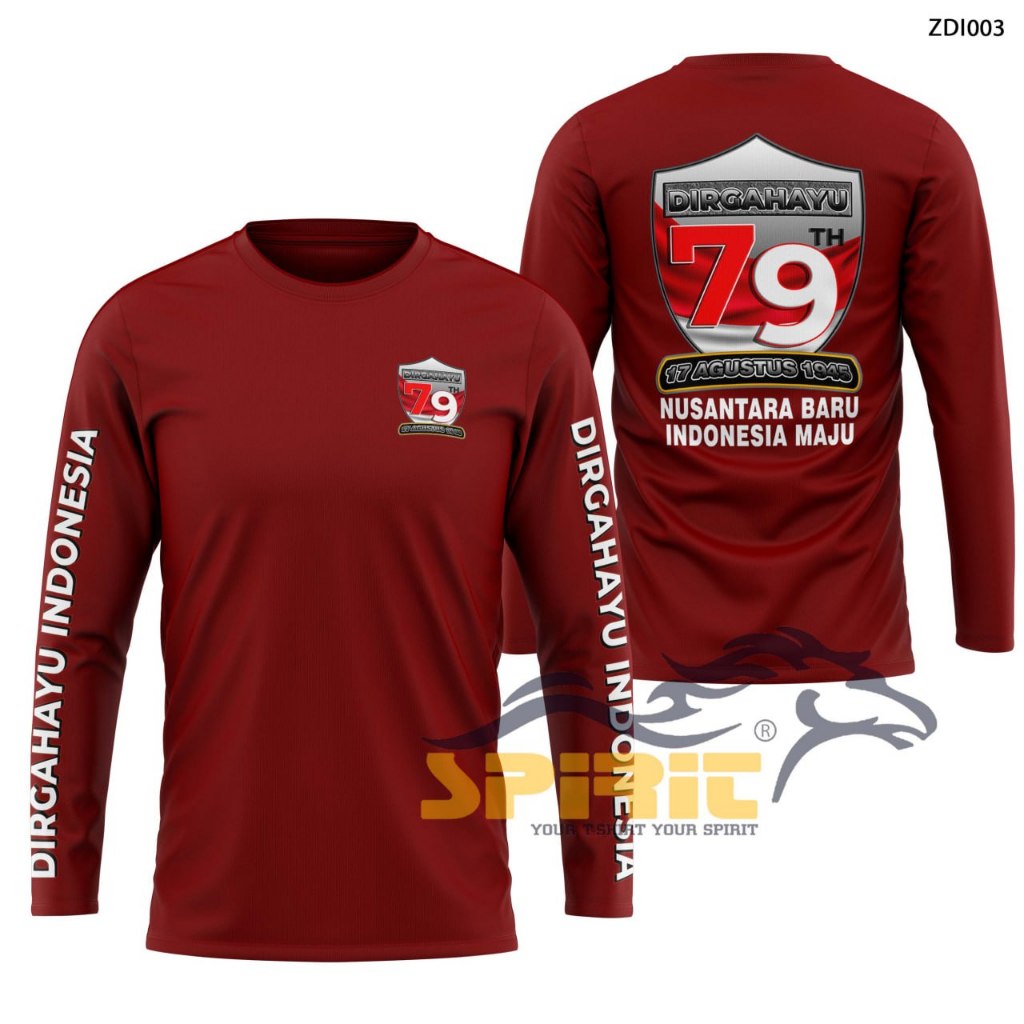 Jual KAOS 17 AGUSTUS 2024 Kaos HUT RI 79 Terbaru "NUSANTARA BARU INDONESIA MAJU”Lengan Panjang ...