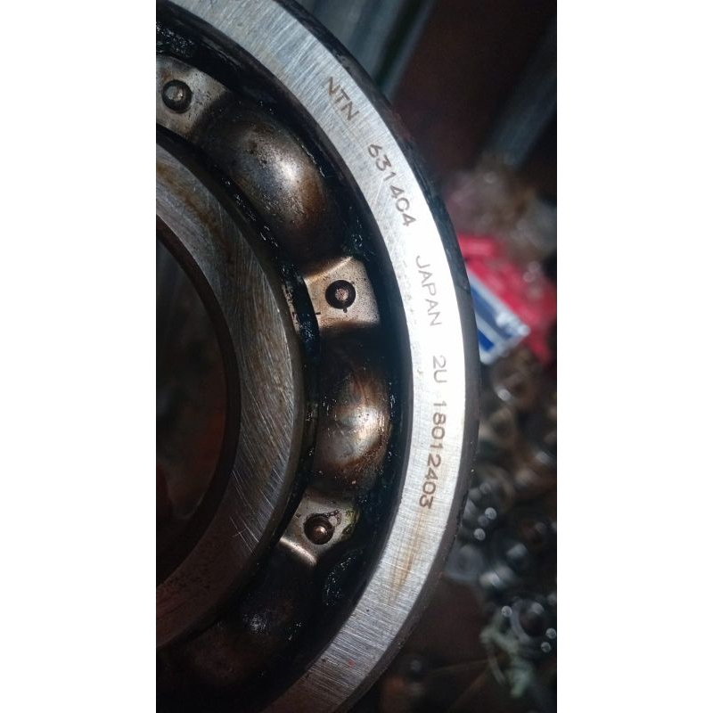 Jual bearing 6314 bekas layak pakai kelaher second bagus NTN JAPAN 6314 ...