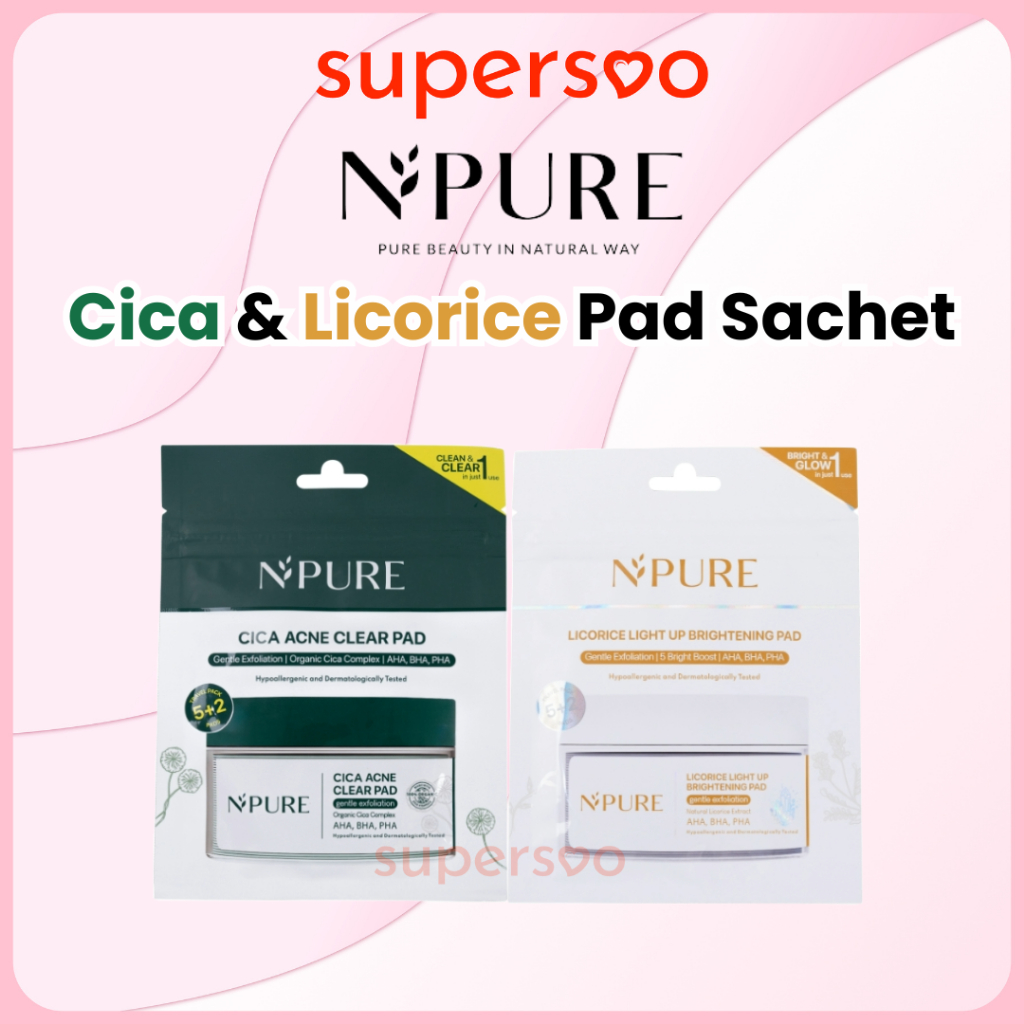 Jual NPURE Cica Clear Pad | Licorice Light Up Brightening Pad Travel ...