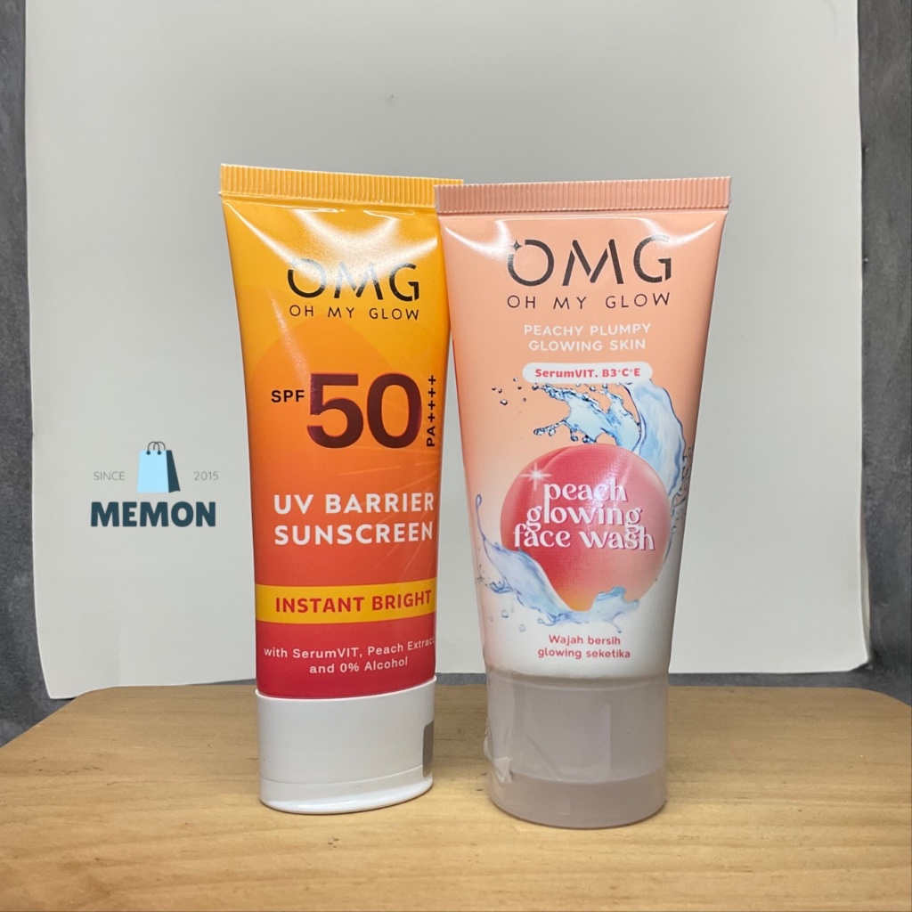 Jual OMG Oh My Glow UV Barrier Sunscreen SPF 50 PA++++ 25ml | Sunscreen ...