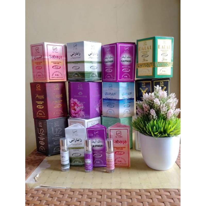 Jual Parfum Arab original 1 box isi 6 botol perfume roll on 6ml minyak ...