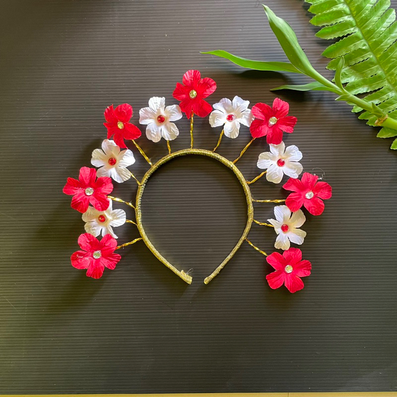 Jual MAHKOTA BANDO BUNGA MERAH PUTIH VIRAL AGUSTUSAN KARNAVAL | Shopee ...