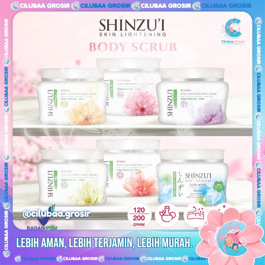 Jual Shinzui Body Scrub 120 g (Kecil) & 200g (Besar) - Lulur Badan ...