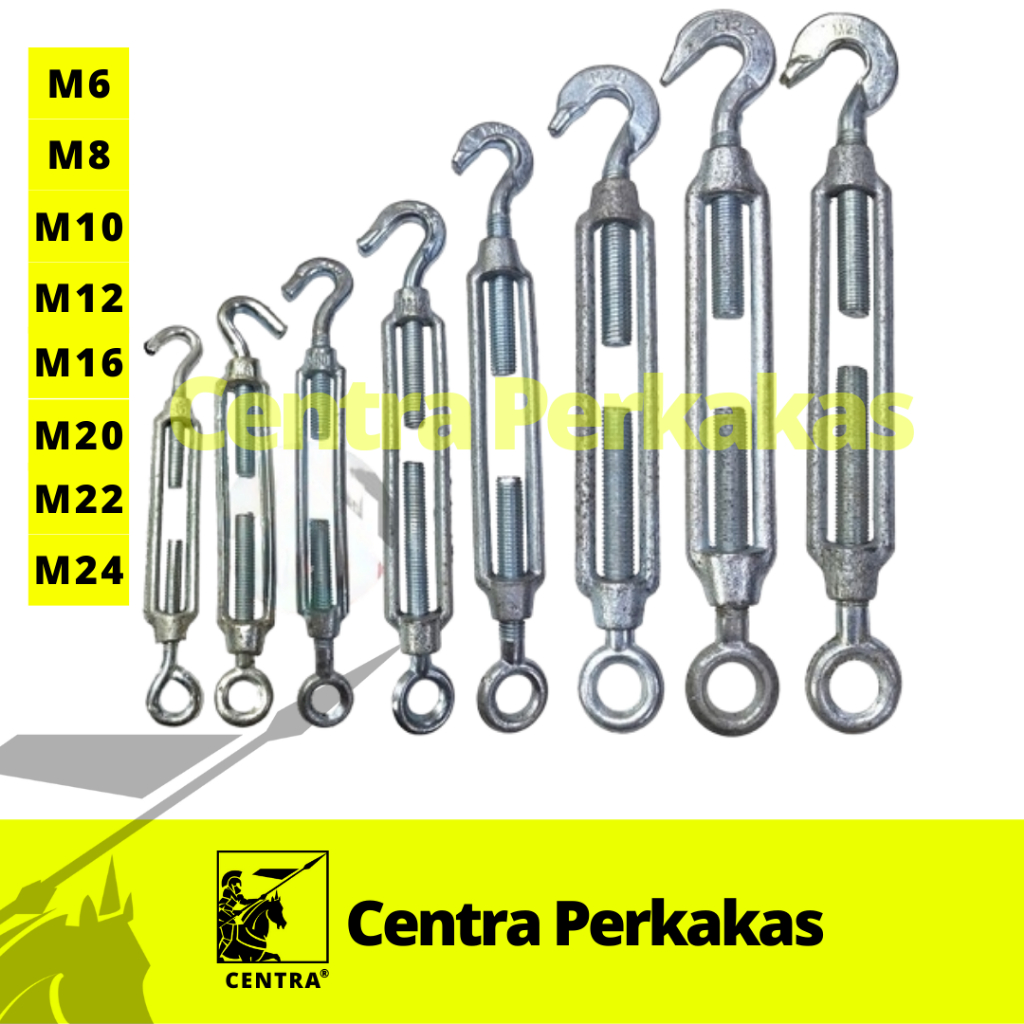 Jual [SATUAN] Jarum Keras Span Skrup Turnbuckle M6-M16 (6mm, 8mm, 10mm ...