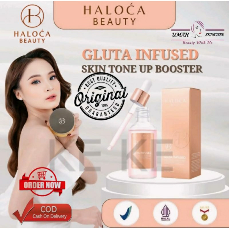 Jual [HALLOCA BEAUTY] NEW FORMULA Gluta Infused Skin Tone Up Booster ...