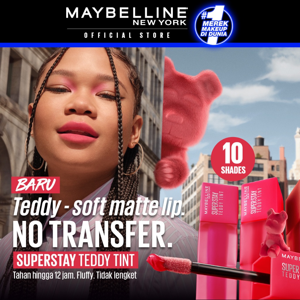 Jual MAYBELLINE OFFICIAL Superstay Teddy Tint 5 mL - Teddy Soft Matte ...